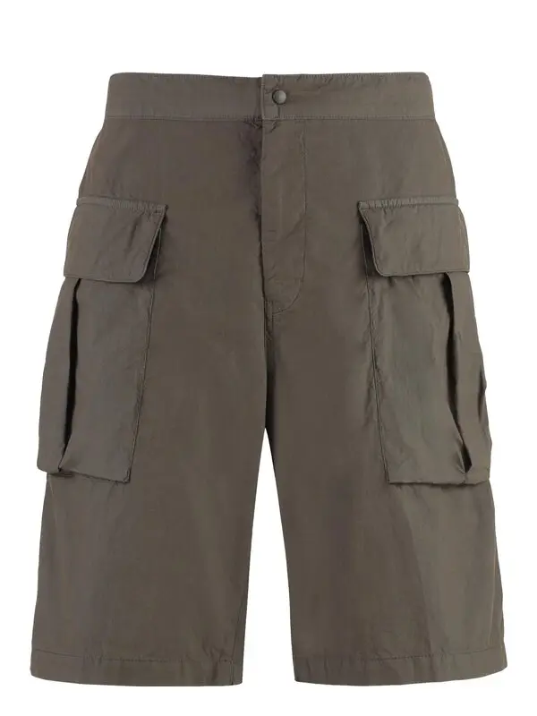Aspesi Buttoned Flap-pocket Cargo Shorts - Green