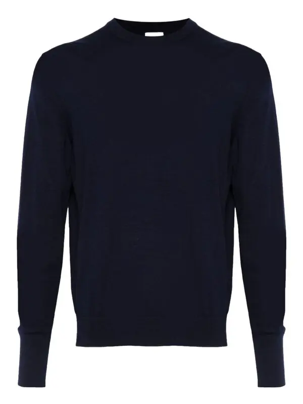 Eleventy Ribbed Crewneck Sweater - Black
