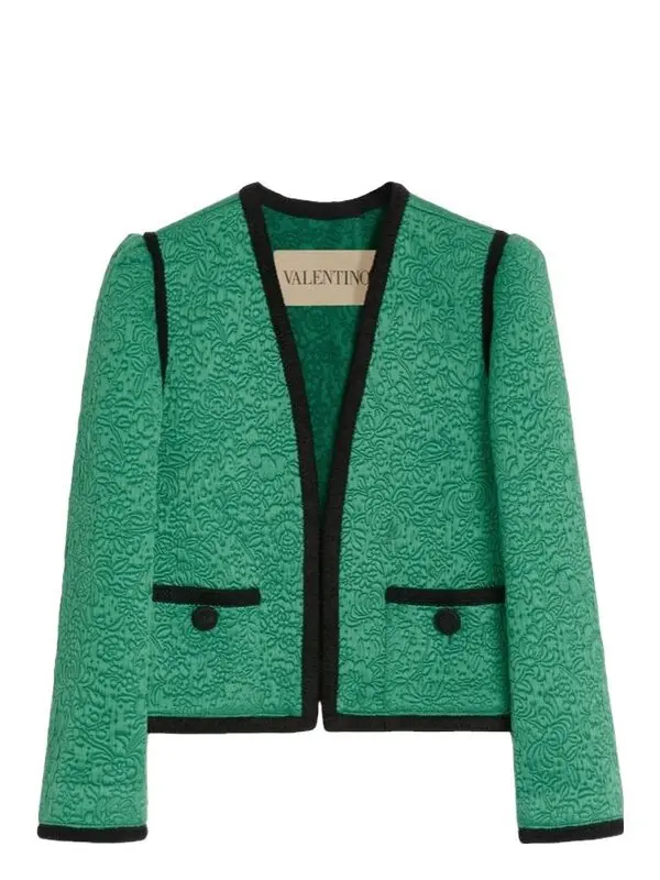 Valentino Garavani Après L'hiver Matelassé Jacket - Green