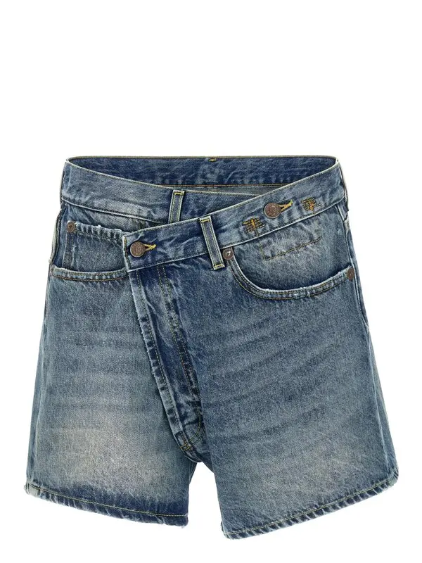 R13 Belt Loop Shorts - Blue
