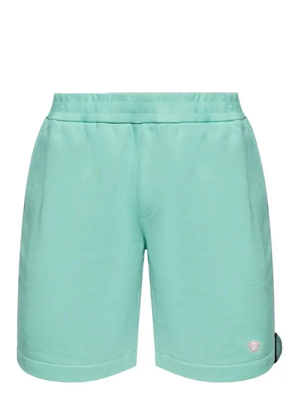 Versace Medusa Patch Elasticated Waist Shorts - Green