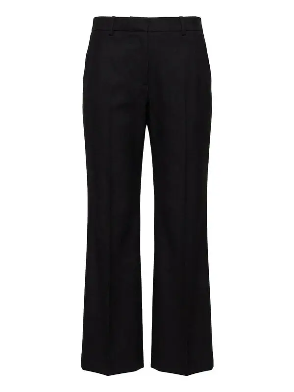 Gucci Cady Crepe Cropped Trousers - Black