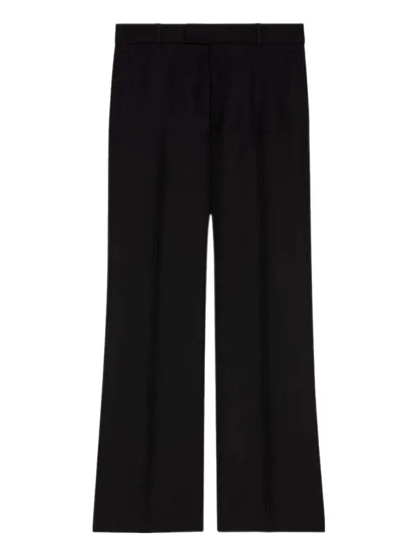 Gucci Cady Crepe Cropped Trousers - Black