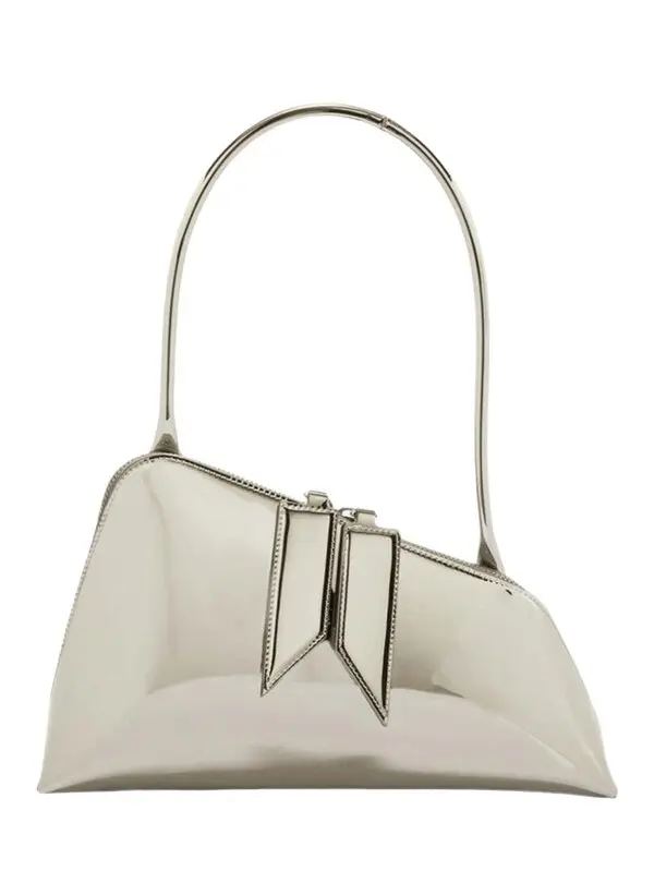 Attico Mirror-effect Sunrise Shoulder Bag - White