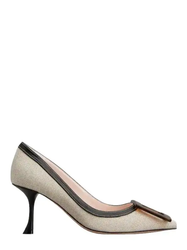 ROGER VIVIER Viv Buckle-detail Pumps - Grey, Black