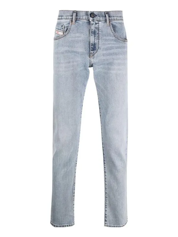 DIESEL® D-strukt Mid-rise Slim Jeans - Gray