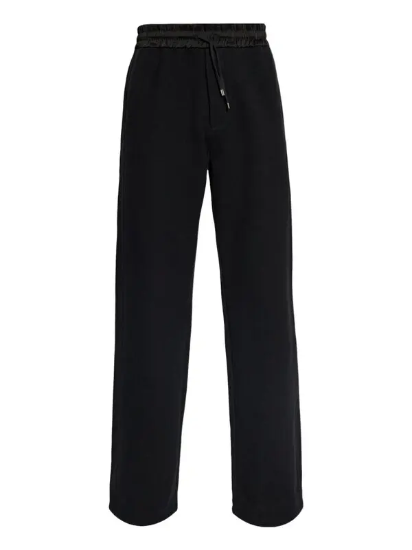 Saint Laurent Drawstring Straight Leg Pants - Black