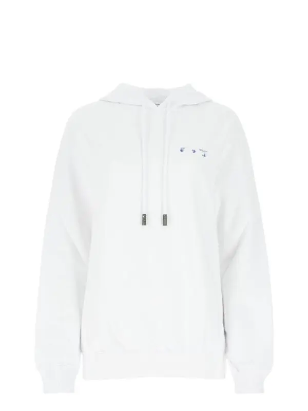 Off-White Floral Arrows Hoodie - White