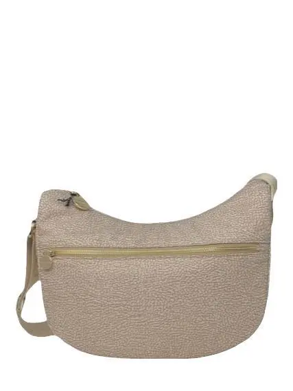 Borbonese Luna Shoulder Bag - Nude