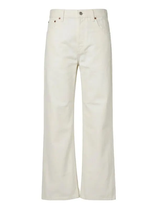 Gucci Logo-patch Straight Jeans - White