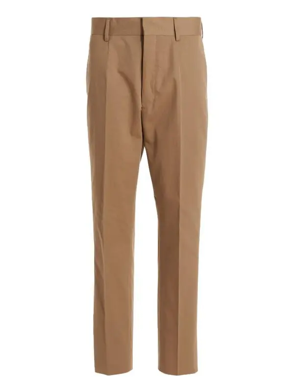 Prada Straight Leg Tailored Trousers - Khaki