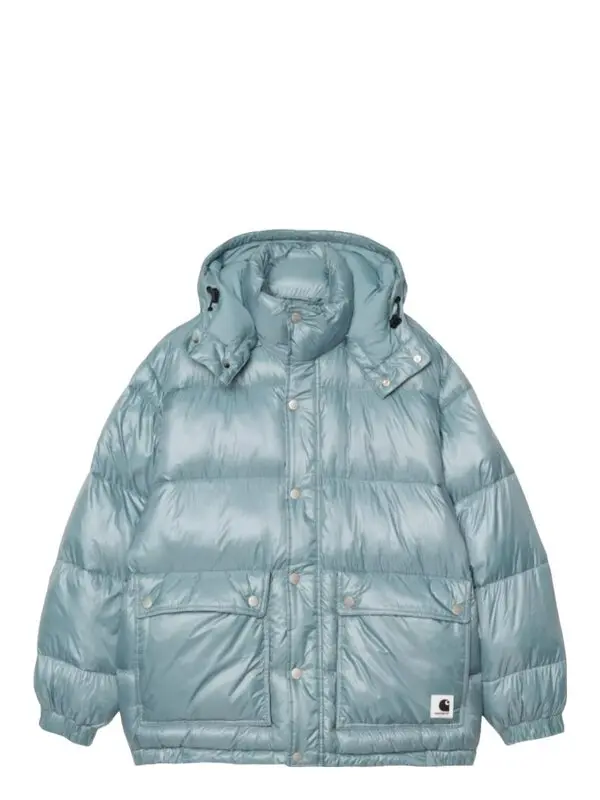 Carhartt Work In Progress Benson Puffer Jacket With Hood - Citadel