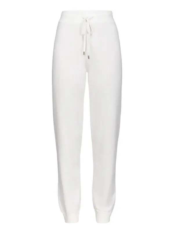 Pinko Drawstring Fleece Joggers - White