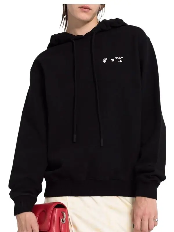 Off-White Logo Hoodie - Black