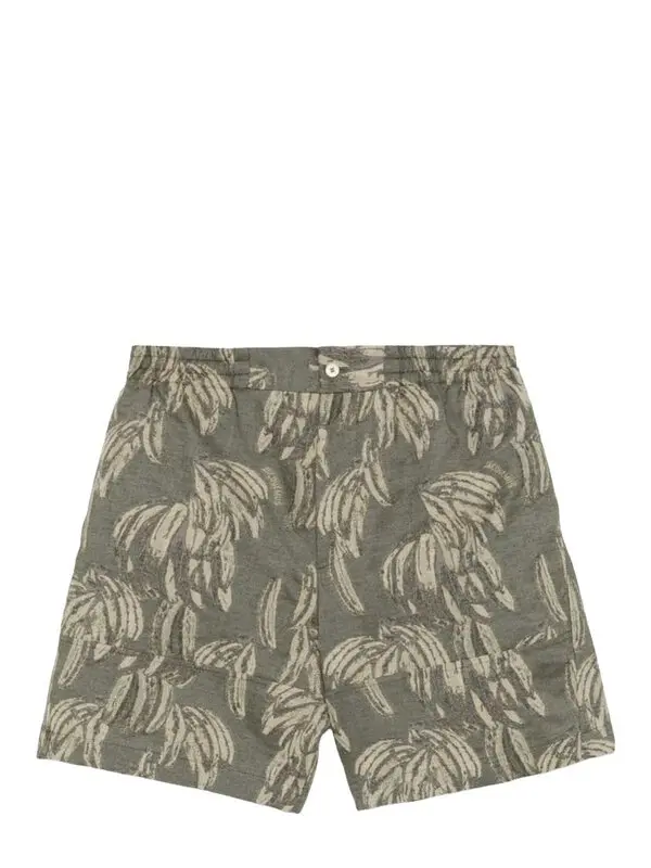 Jacquemus Aloe Banana Jacquard Shorts - Gray