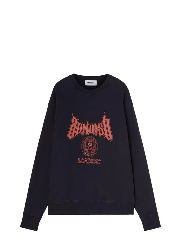 AMBUSH Academy Logo Printed Sweatshirt - Black
