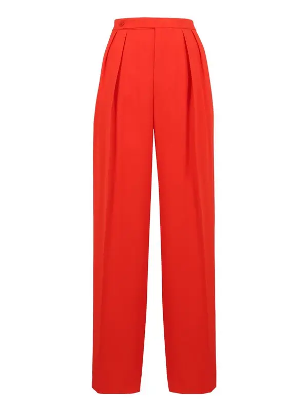 Aspesi Tailored Wide-leg Trousers - Red