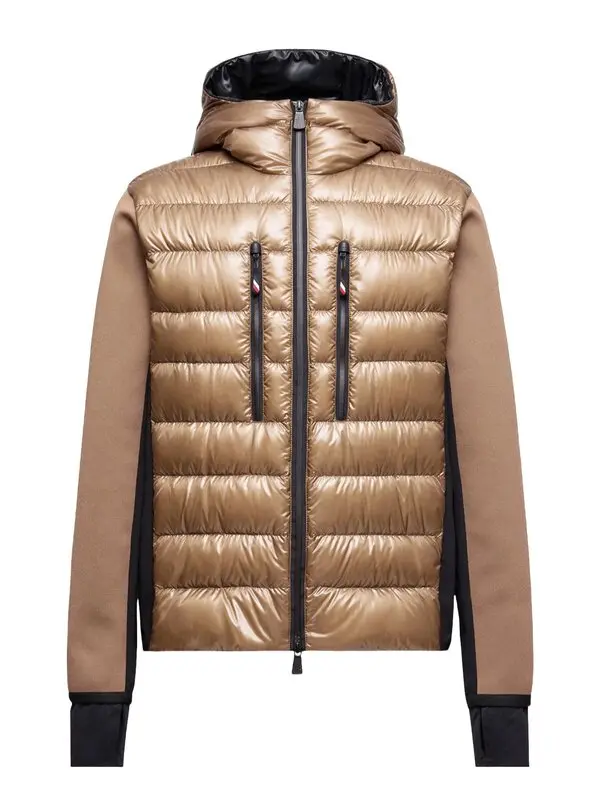 Moncler Padded Zip-up Hoodie - Beige