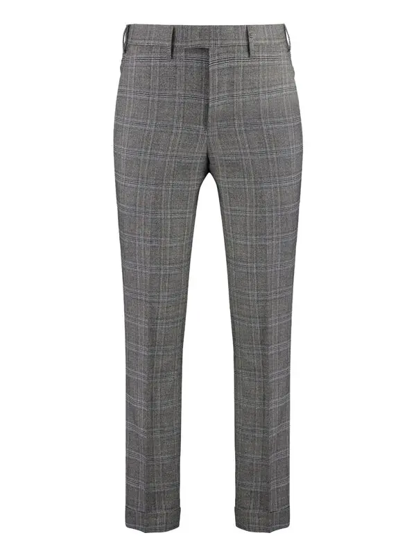 PT TORINO Virgin Wool Dress Trousers - Gray