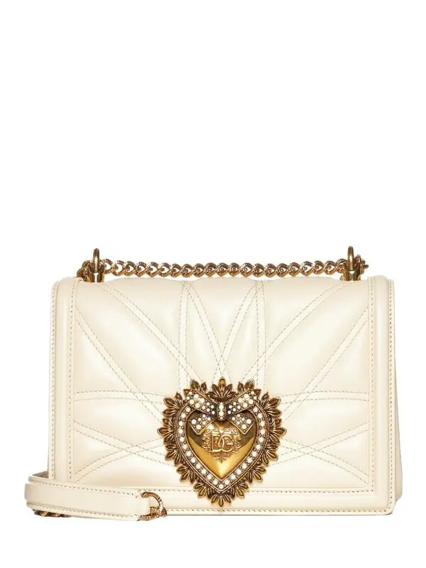 Dolce & Gabbana Devotion Shoulder Bag - White