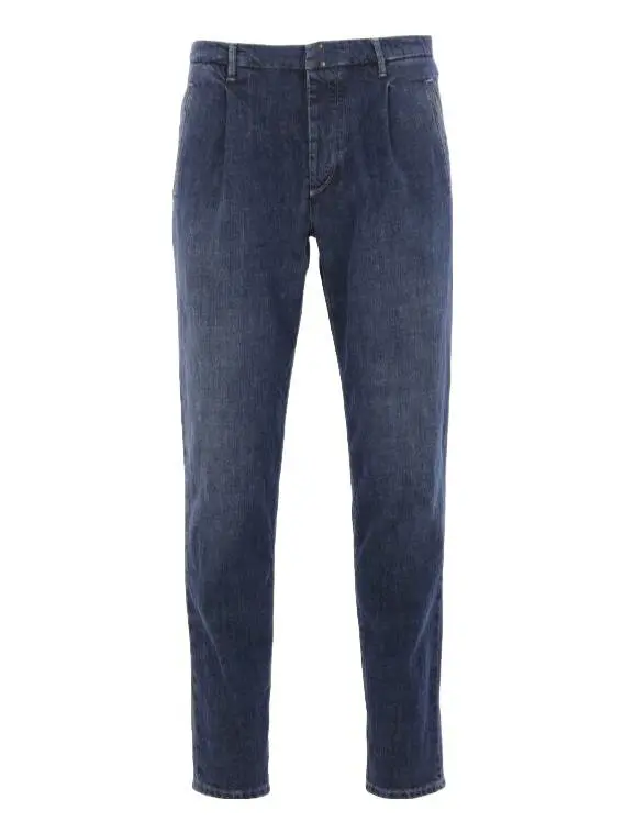 Incotex Belt Loop Trousers - Blue