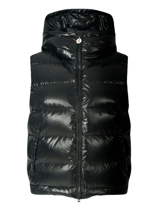 Perfect Moment Polar Flare Quilted Vest - Black