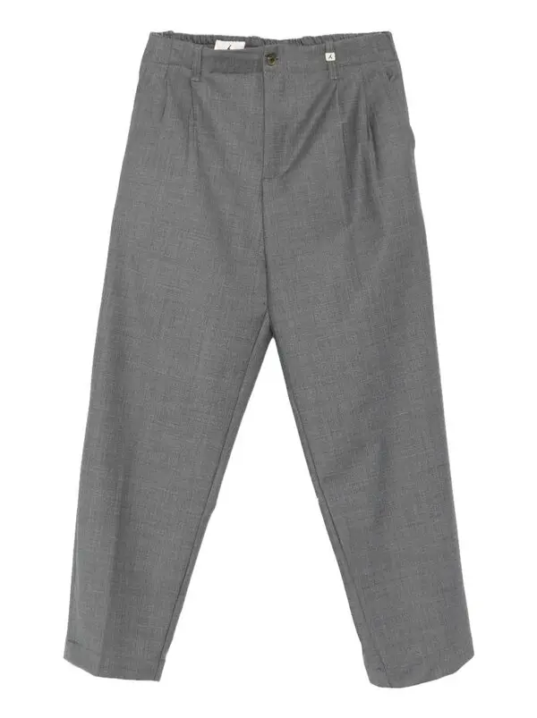 MYTHS Pleat-detail Trousers - Gray
