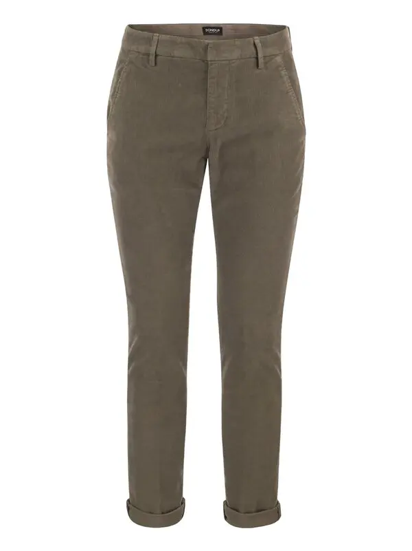 DONDUP Gaubert Slim Milleraies Trousers - Green