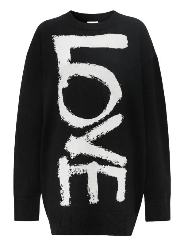Burberry Love-motif Jumper - Black