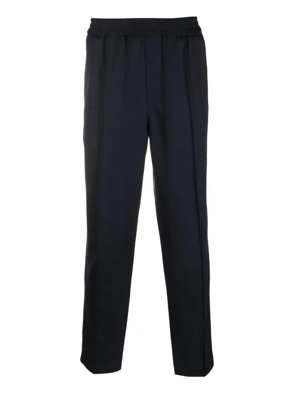 A.p.c. Elastic Waist Straight-leg Pants - Black