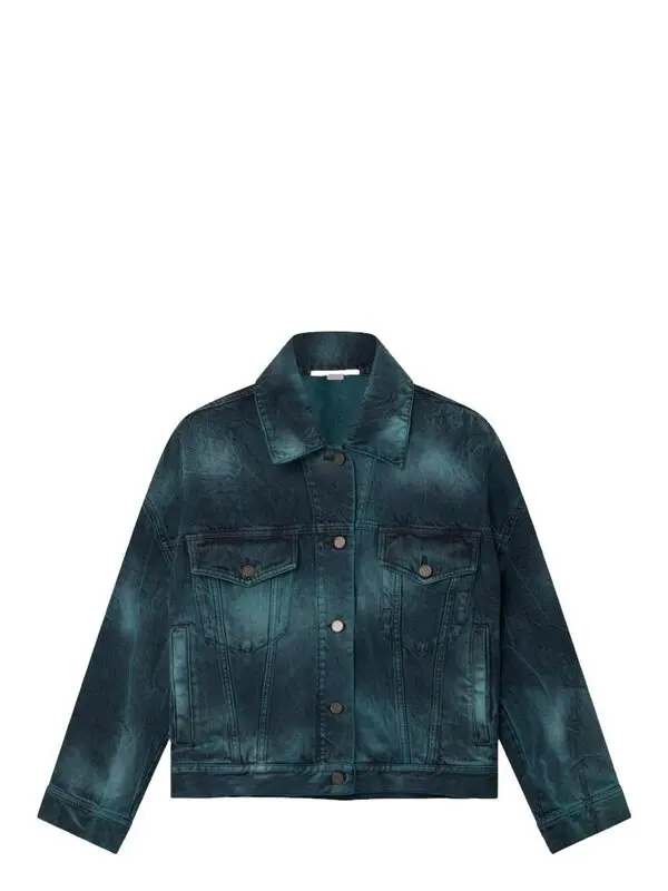 Stella McCartney Oversized Tie-dye Denim Jacket - Black