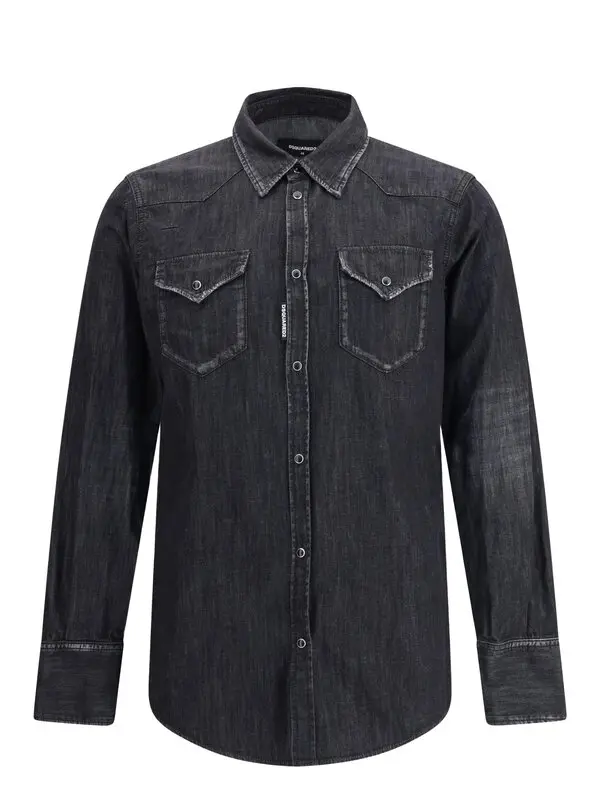 Dsquared2 Classic Western Shirt - Black