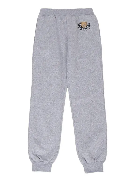 Moschino Graphic Print Elastic Waist Sweatpants - Gray