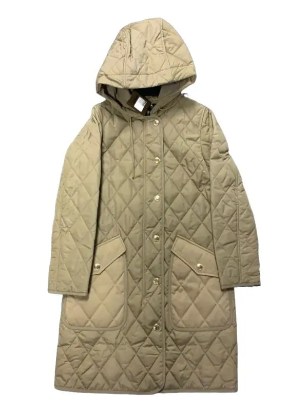 Burberry Quilted Thermoregulated Coat - Nude