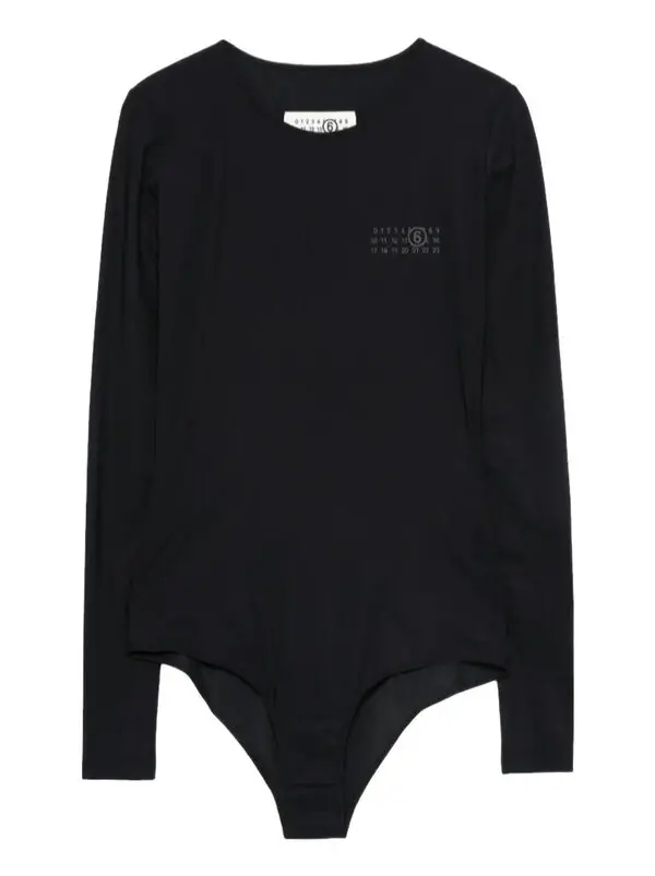 MAISON MARGIELA Long Sleeve Bodysuit - Black