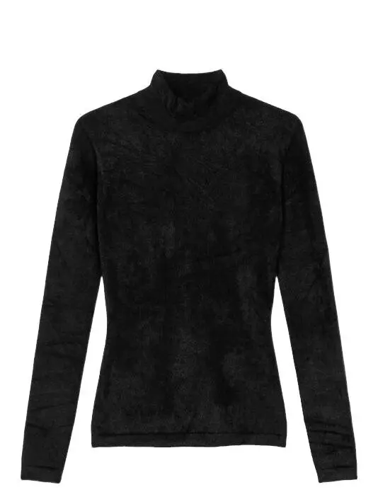 Versace High-neck Embellished Sweater - Black