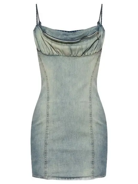 DIESEL® De-ellit Mini Dress - Gray