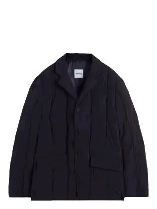 Aspesi Quilted Button-up Jacket - Black