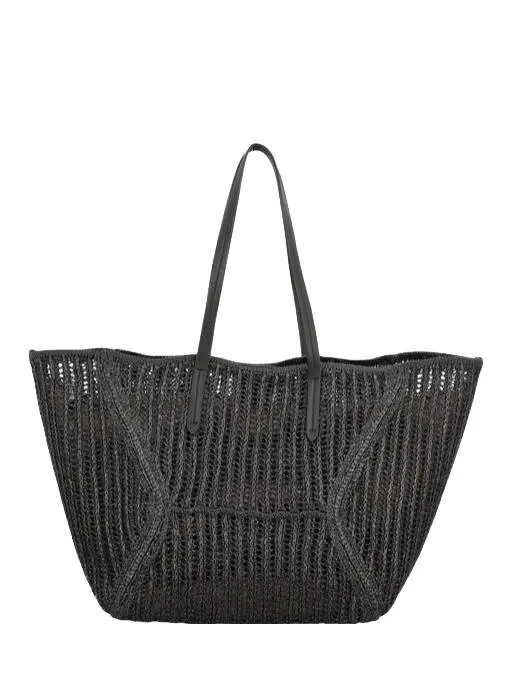 Brunello Cucinelli Woven Shoulder Bag - Grey
