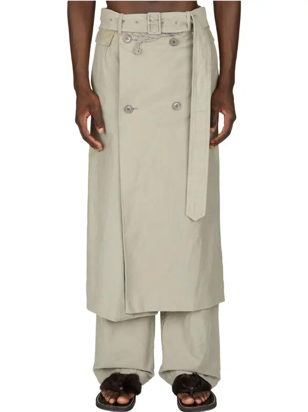 Dries Van Noten Wrap Pants - Gray