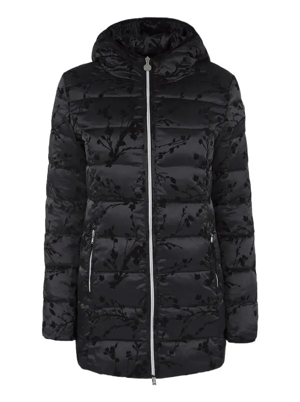 EA7 Quilted Down Jacket With Hood - Black