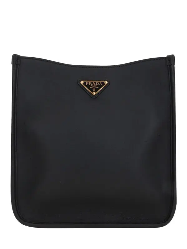 Prada Triangle-logo Crossbody Bag - Black