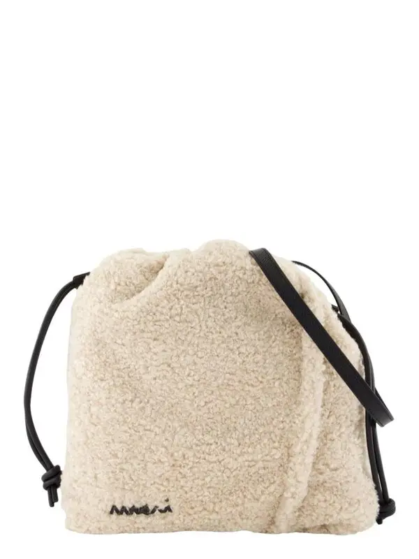 Marni Drawstring Bucket Bag - Silk White