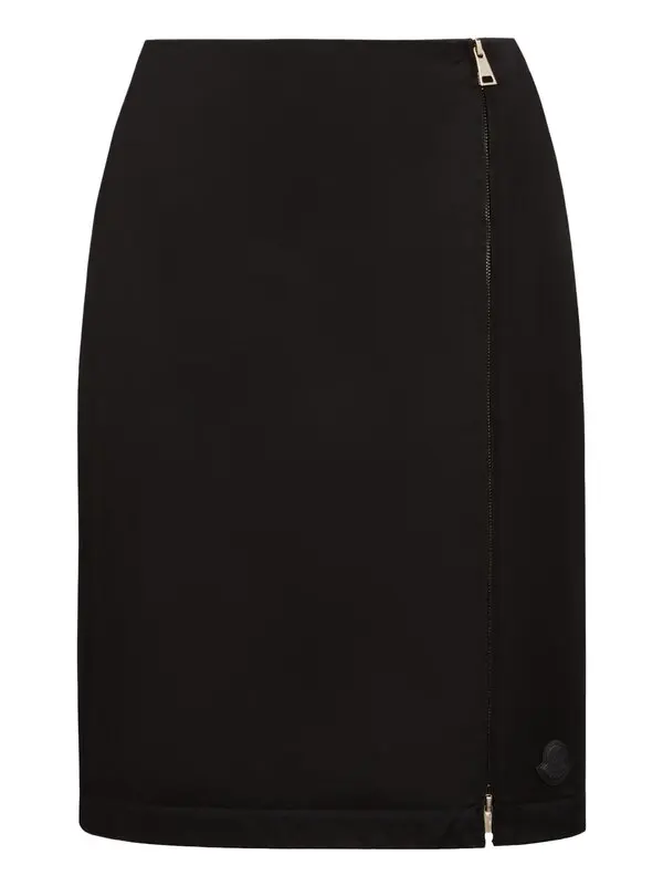 Moncler Zipped Midi Skirt - Black
