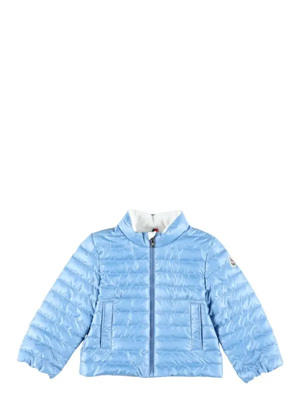 Moncler Padded Logo Patch Jacket - Blue