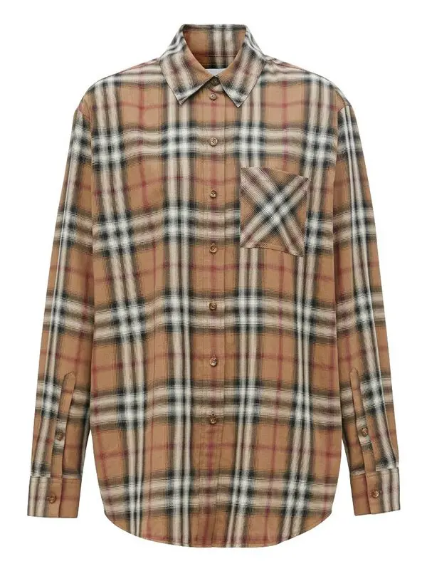 Burberry Ombré Check Cotton Twill Shirt - No