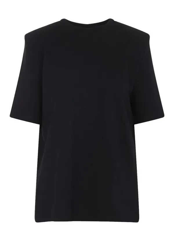 THE FRANKIE SHOP Padded Shoulder T-shirt - Black