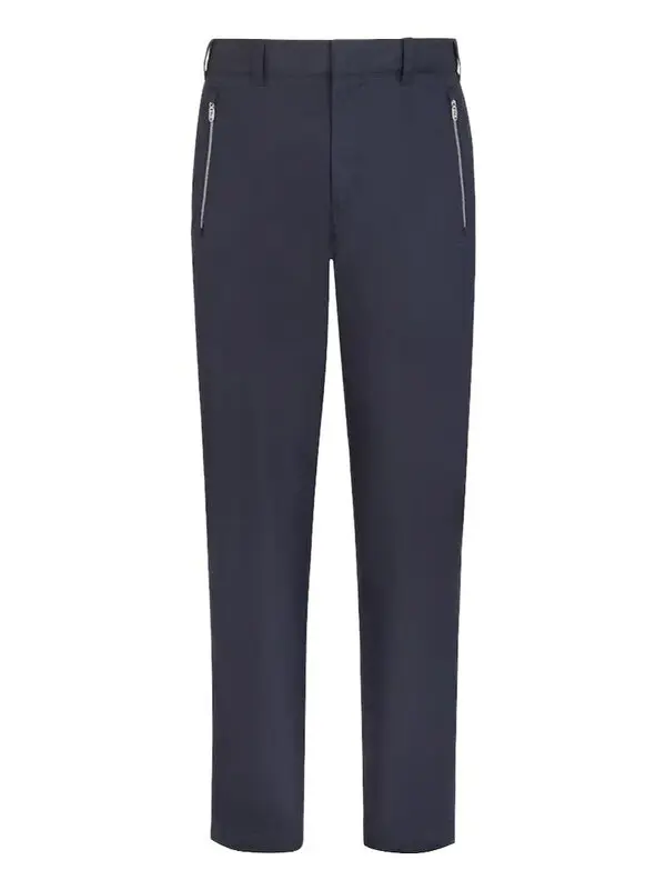 Fendi O'lock Straight-leg Trousers - Black