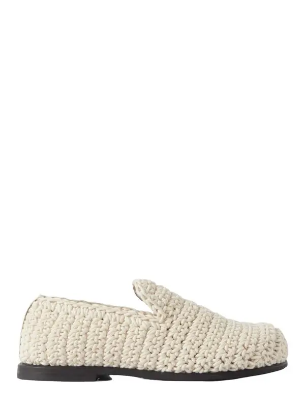 J.W.ANDERSON Crocheted Loafer Shoes - Nude