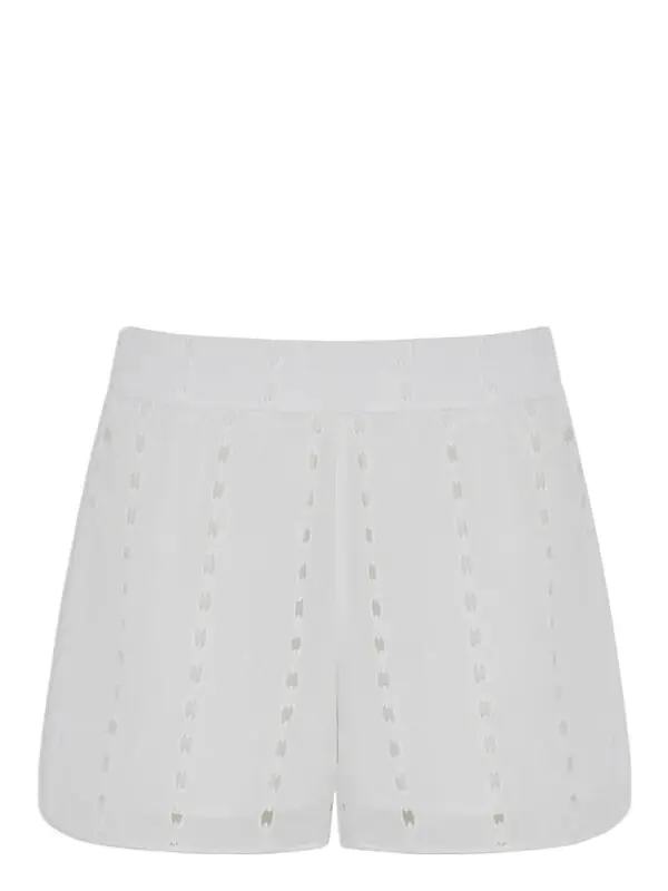 ANINE BING Kam Shorts - White